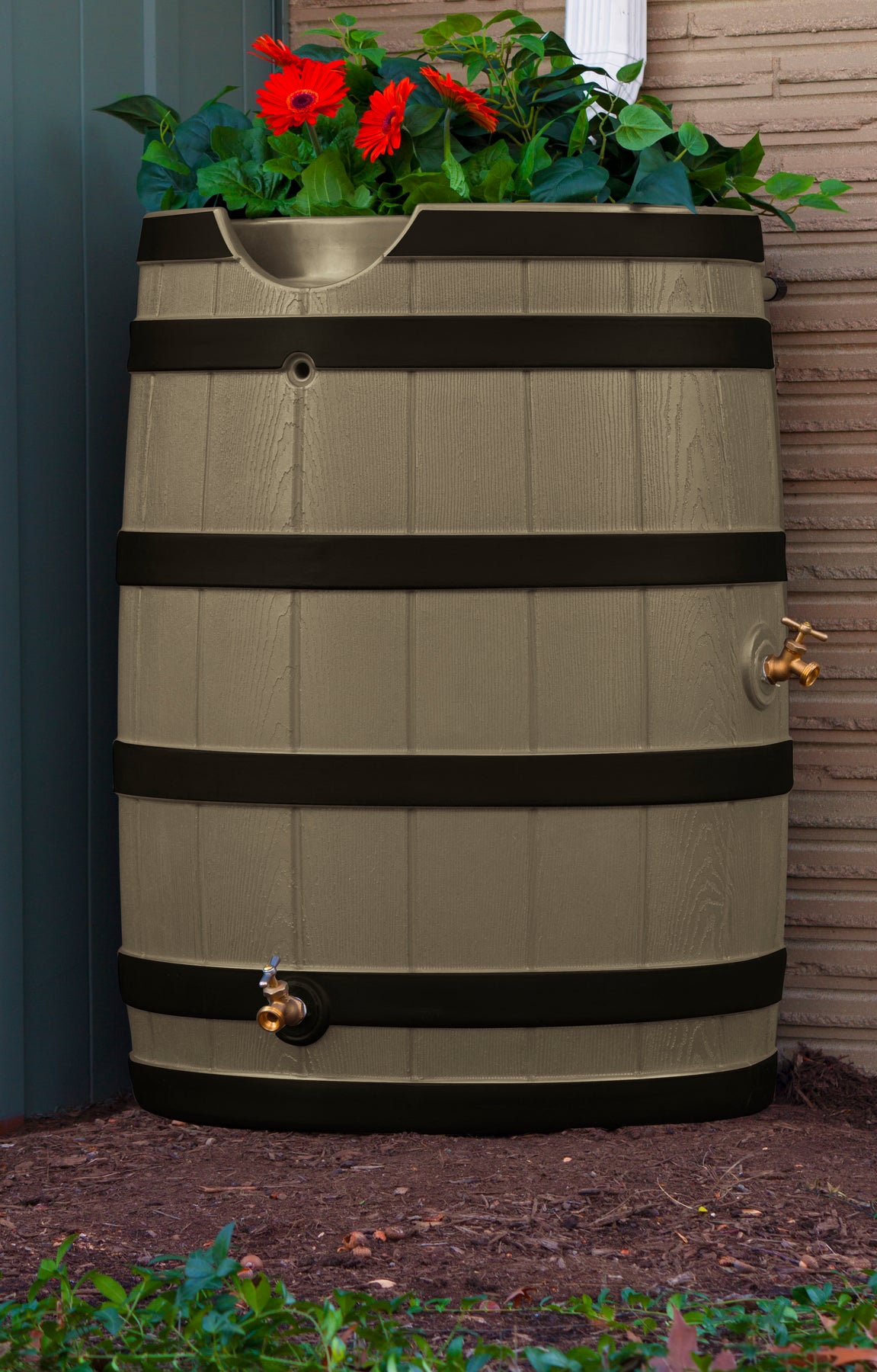 Rain Wizard 65 Gallon Rain Barrel with Darkened Ribs – Good Ideas